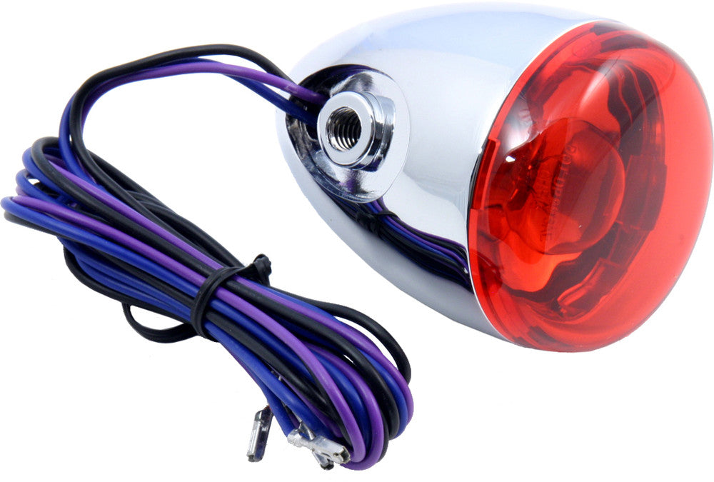 BULLET TURN SIGNAL REAR RED LENS – Performance Moto Parts